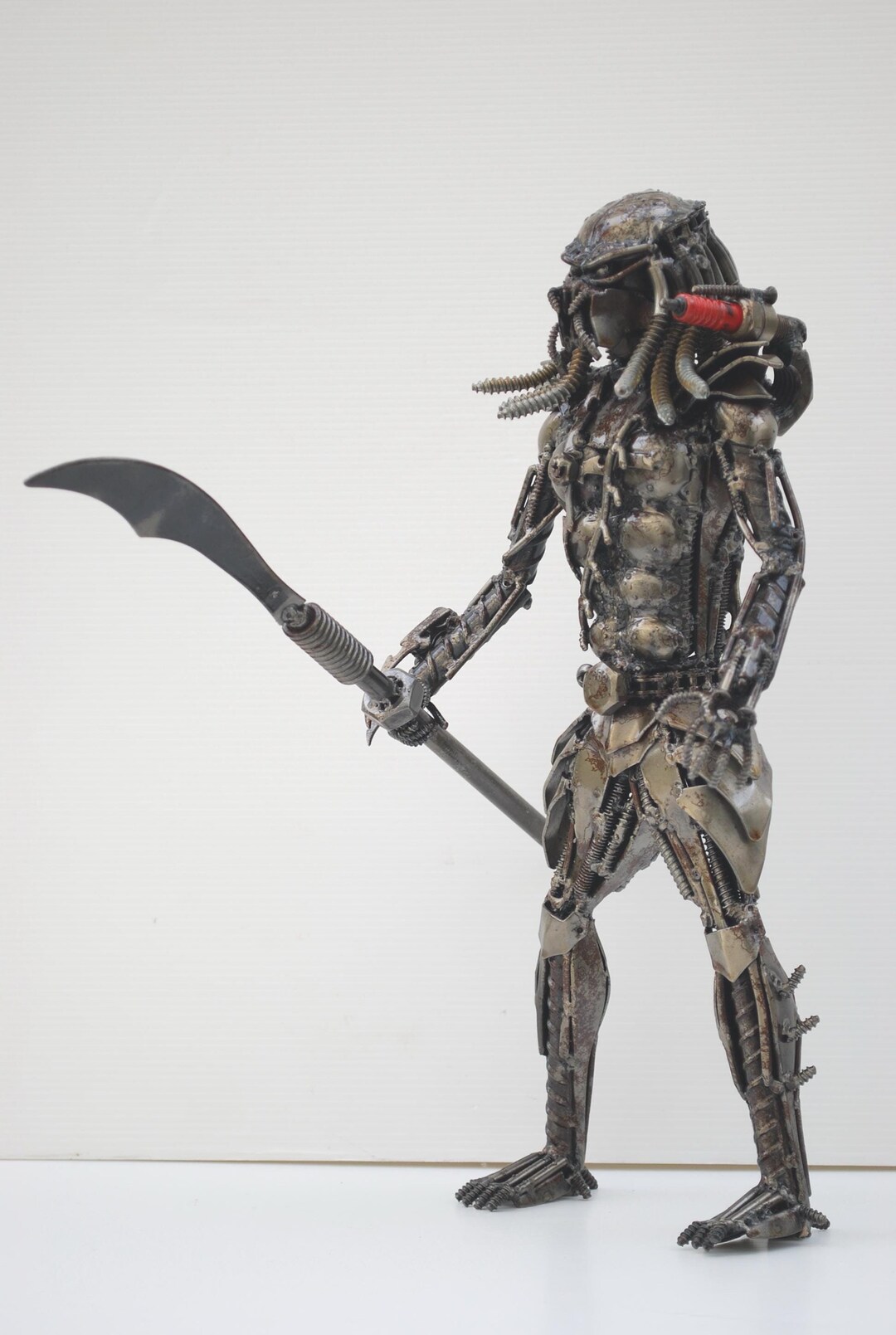 One-of-a-kind Labor Day Gift, Predator Recycle Scrap Metal Sculpture ...