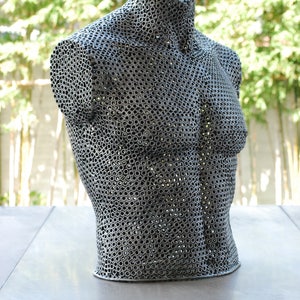 Man Torso small-56 Cm Highabstract Metal Sculpture Male Body Metal ...