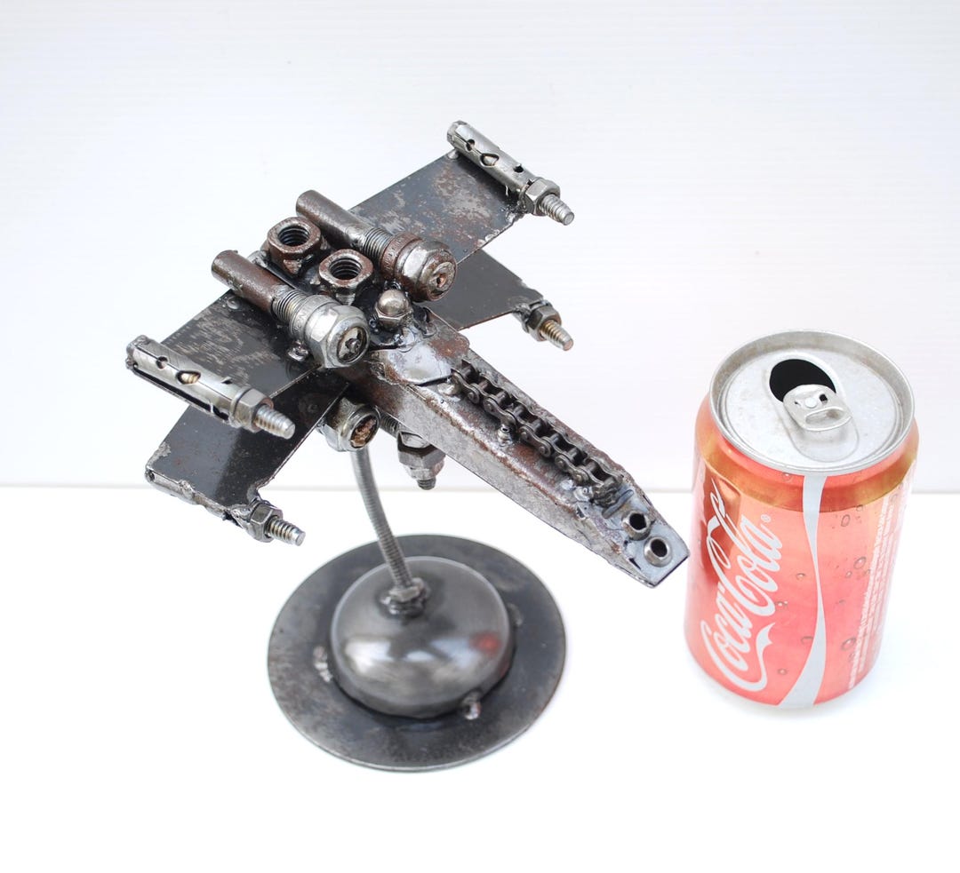 X Wing Star Wars Scrap Metal Sculpture, Handmade Recycled Steel Art, Unique Christmas Gift - Etsy