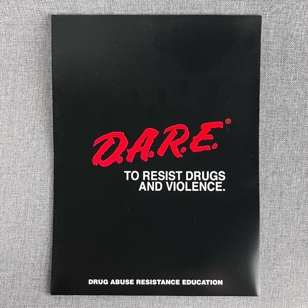 Vtg 80s DARE Folders Drug Abuse Education Folders & Bumper Stickers - Etsy