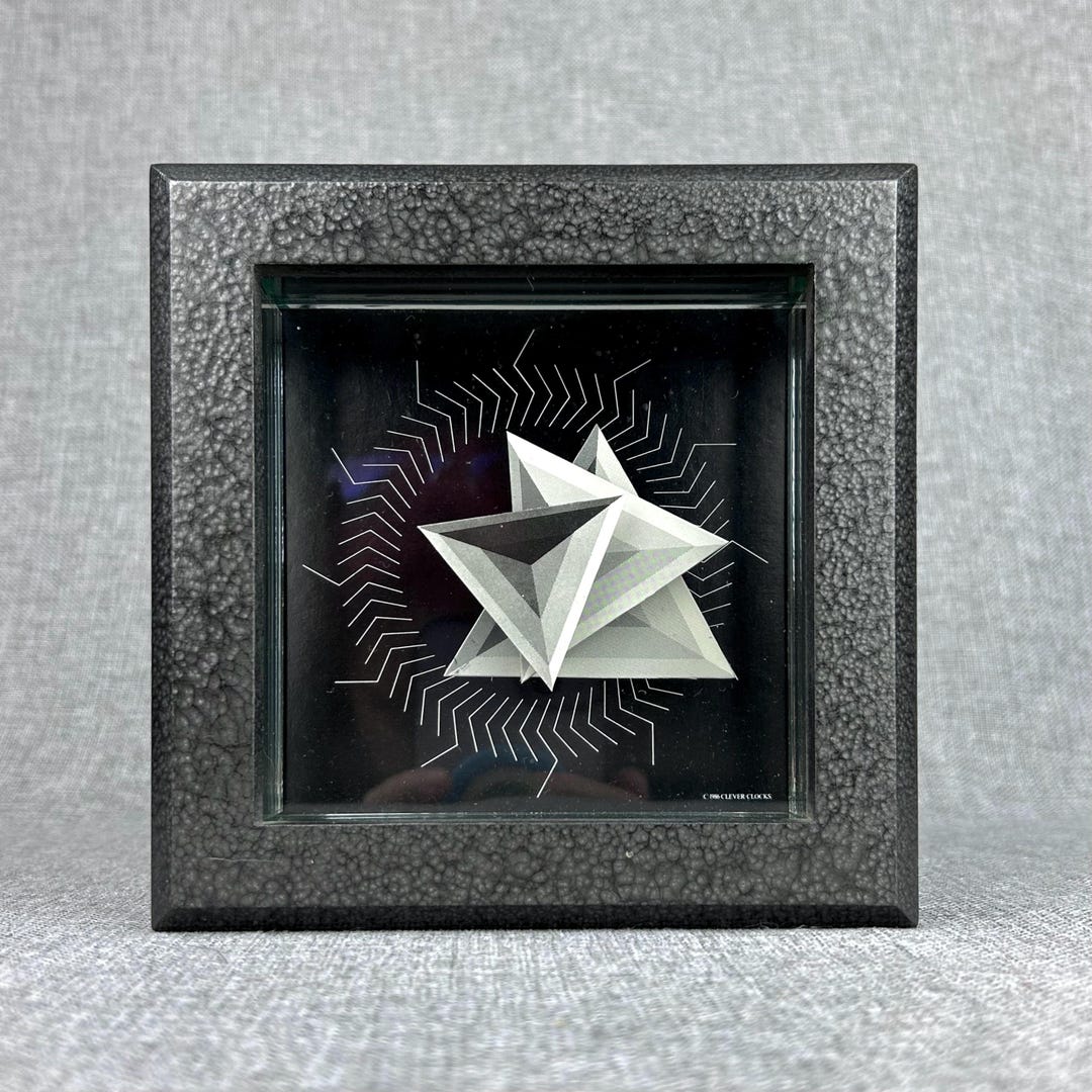 Postmodern Clever Clocks Triangoli Clock Douglas Chalk - Etsy