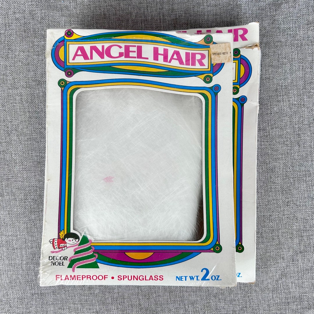 Vintage Christmas Spun Glass Angel Hair Decorations - Etsy