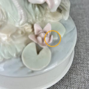 Vintage 80’s Art Deco Porcelain Music Box - Flamingo - Etsy