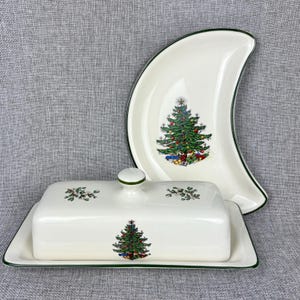 Spode Butter Dish Christmas Tree - Etsy
