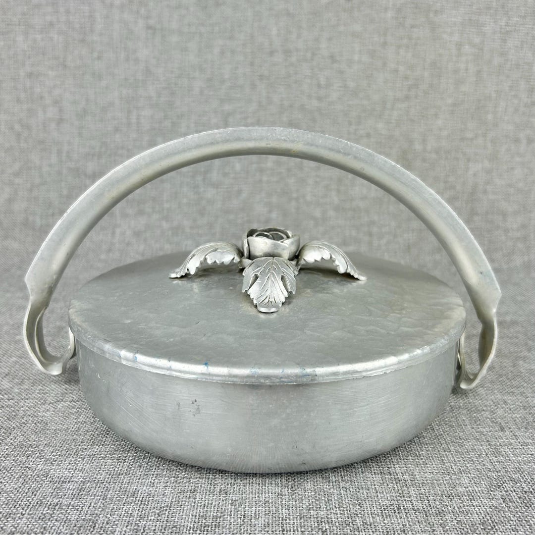 Vintage 50’s Trade Continental Hand Wrought Aluminum Covered Bowl 508 ...