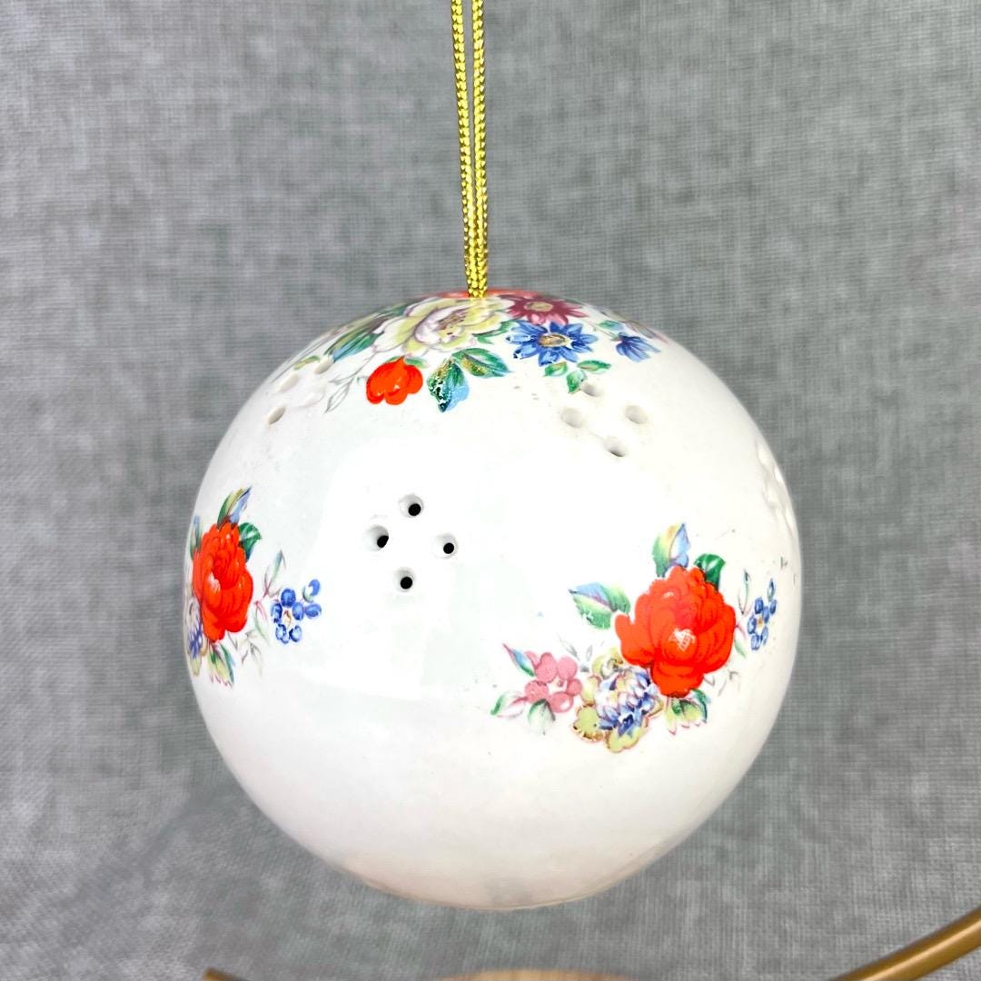 Vintage Floral Ceramic Sachet Potpourri Pomander Balls - Etsy