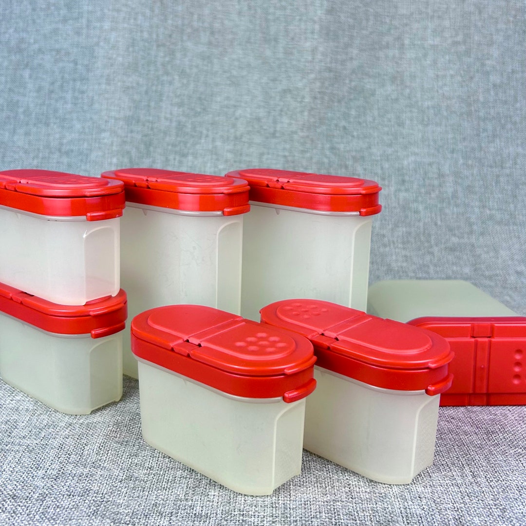 Tupperware Vintage 70’s Modular Mates Spice Shakers in Paprika - Etsy