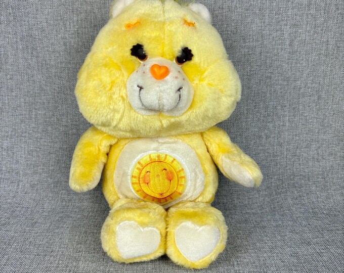 Plushie - Original 80’s Kenner Care Bears Funshine Bear - Etsy