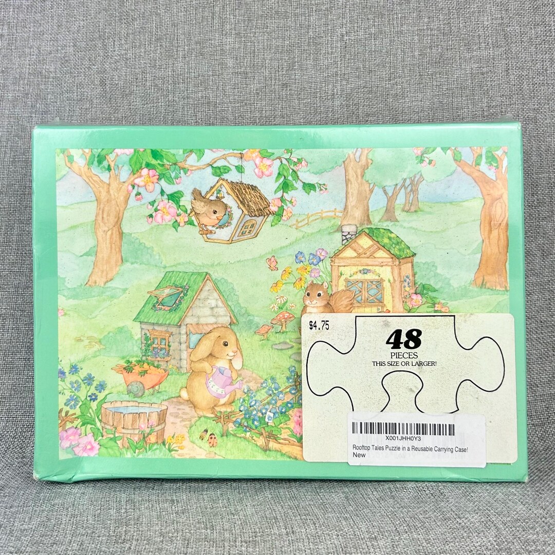 Vintage 80’s Hallmark Rooftop Tales Animals Jigsaw Puzzle - Etsy