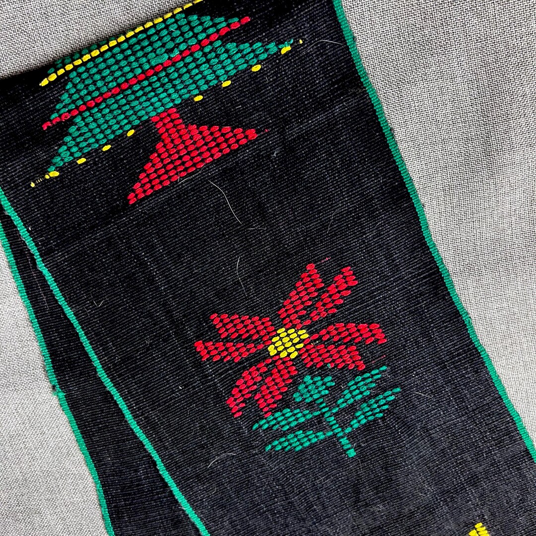 Guatemalan Woven Embroidered Holiday Table Runner - Etsy