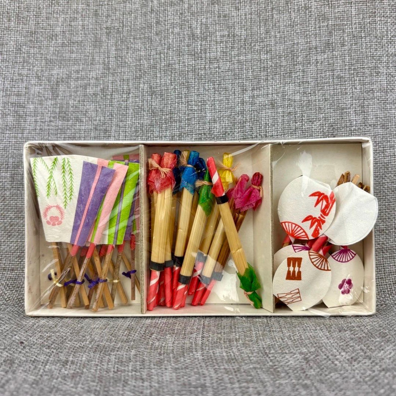 Vintage Japanese Showa Era Picks Toothpicks Flags Handmade Festival - Etsy