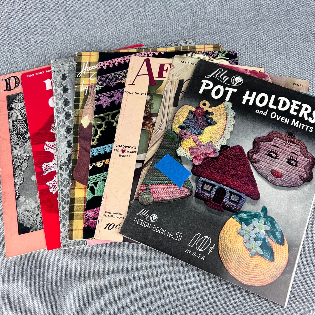 Vintage Retro Craft Idea Books Booklets Knit Crochet Patterns - Etsy