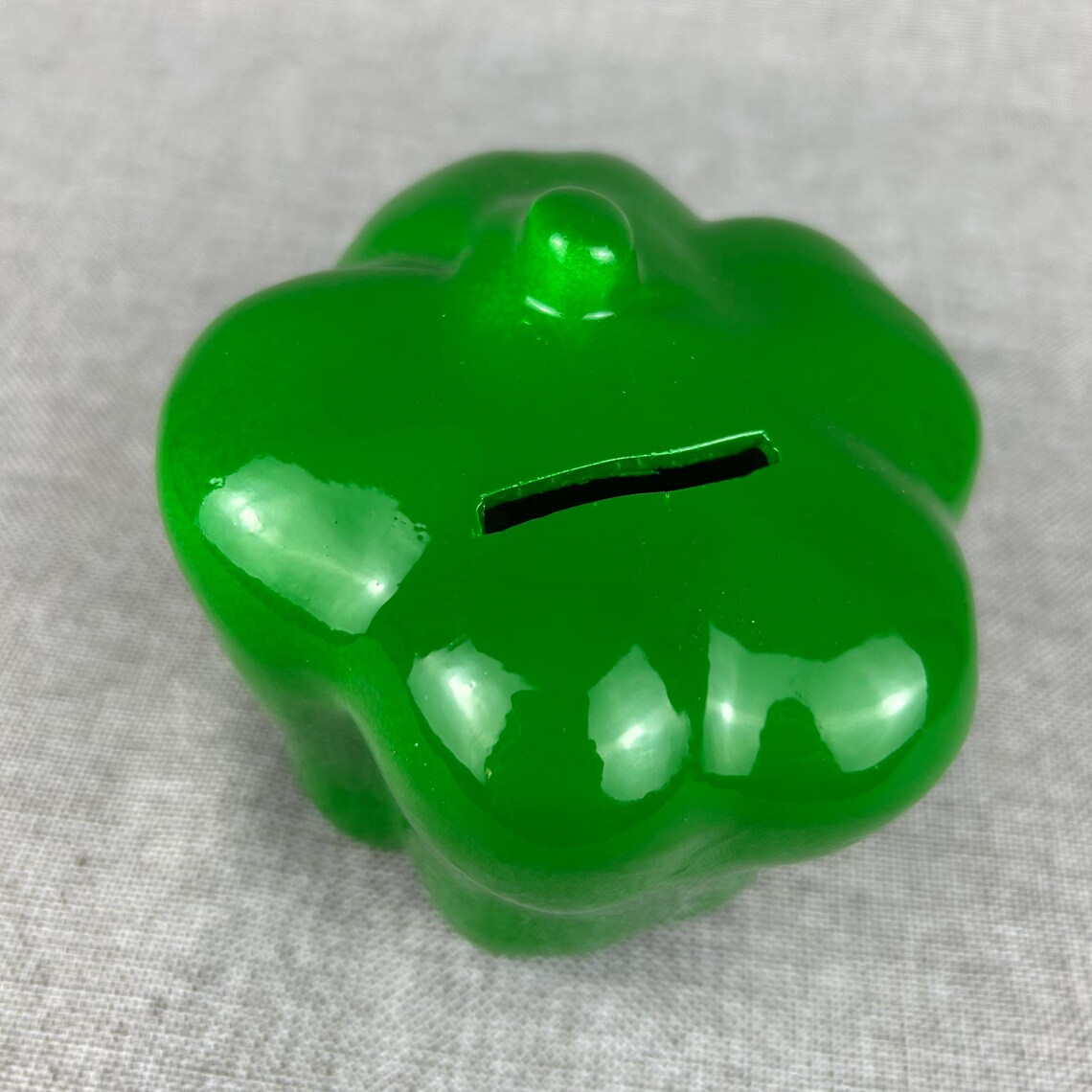 Vintage 70’s Anthropomorphic Green Bell Pepper Coin Bank - Etsy