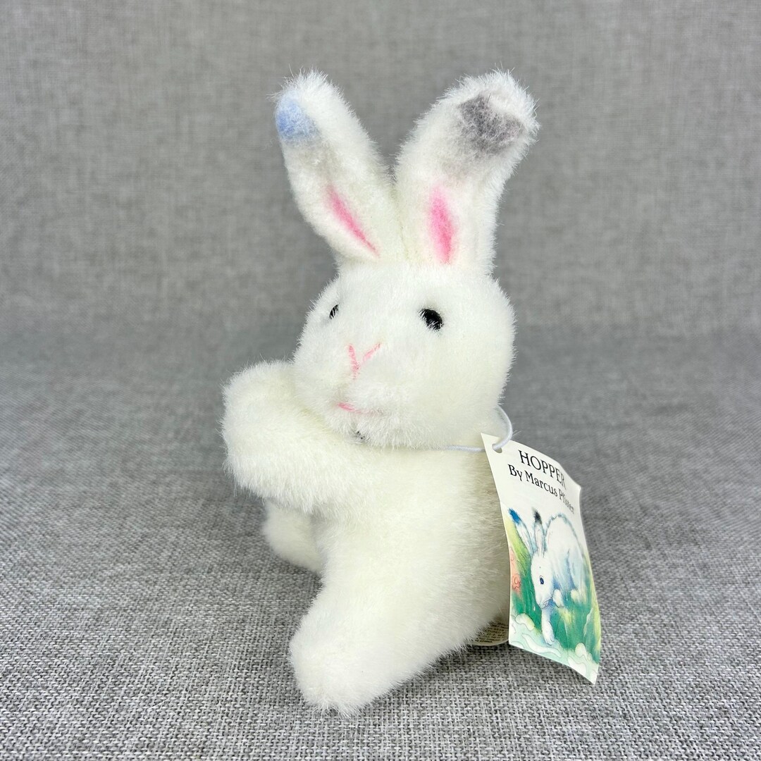 Plushie - Vintage 90’s Marcus Pfister Hopper Bunny Grabber Plush - Etsy