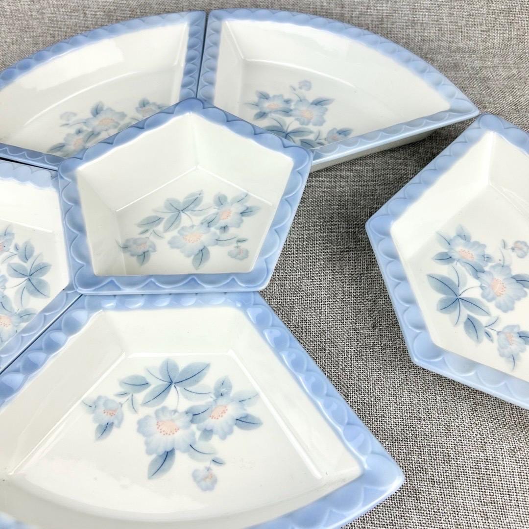 Vintage Japanese Mino Ware Porcelain Divided Serving Set - Etsy
