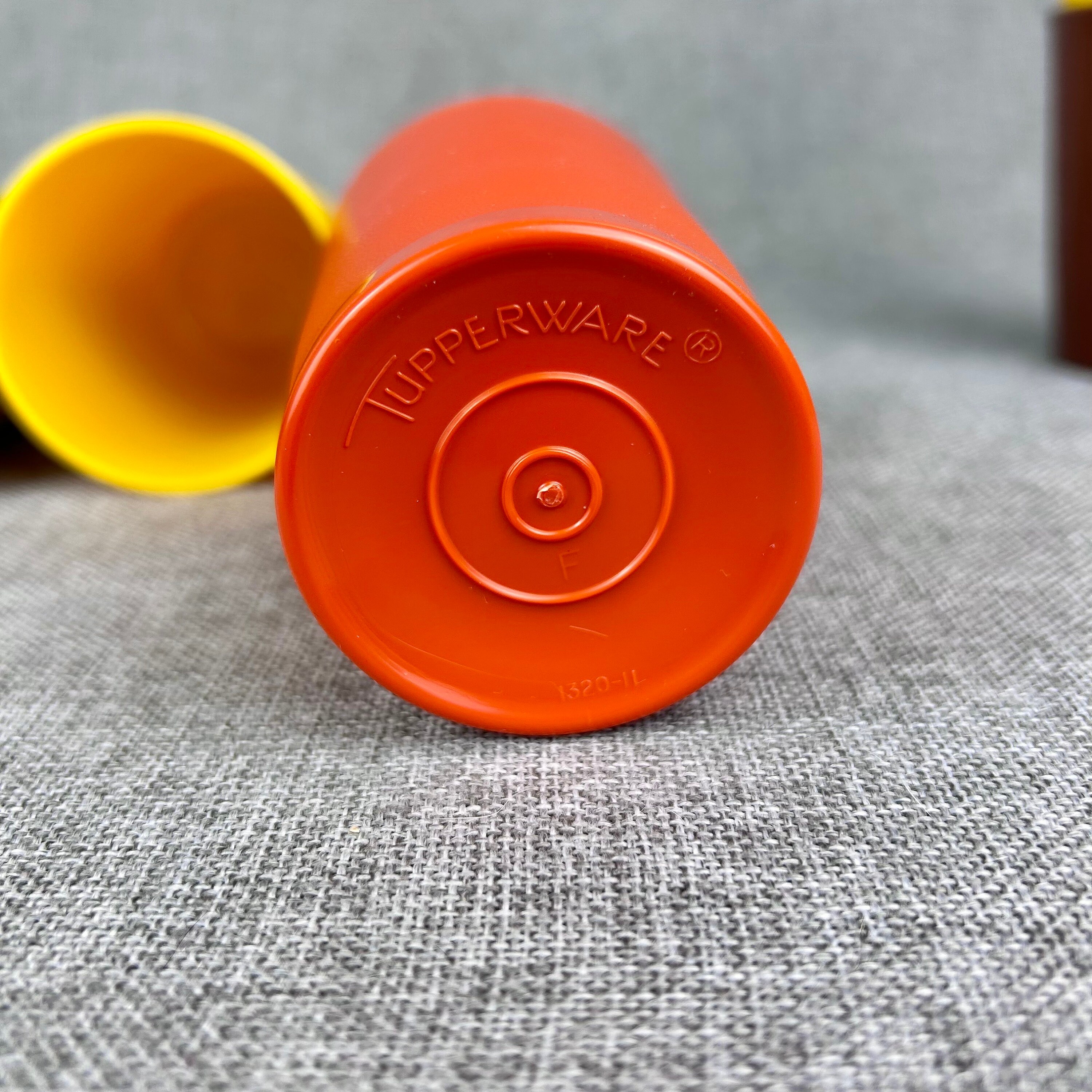 Tupperware set of Four Stacking Tumblers Cups Harvest Colors - Etsy