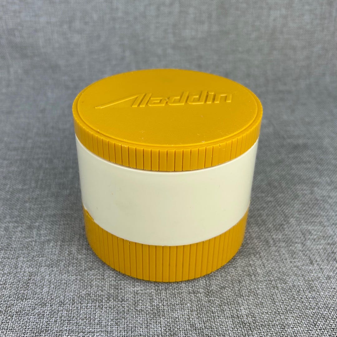 Vintage 70’s Aladdin Thermo Jar Food Container Harvest Gold - Etsy