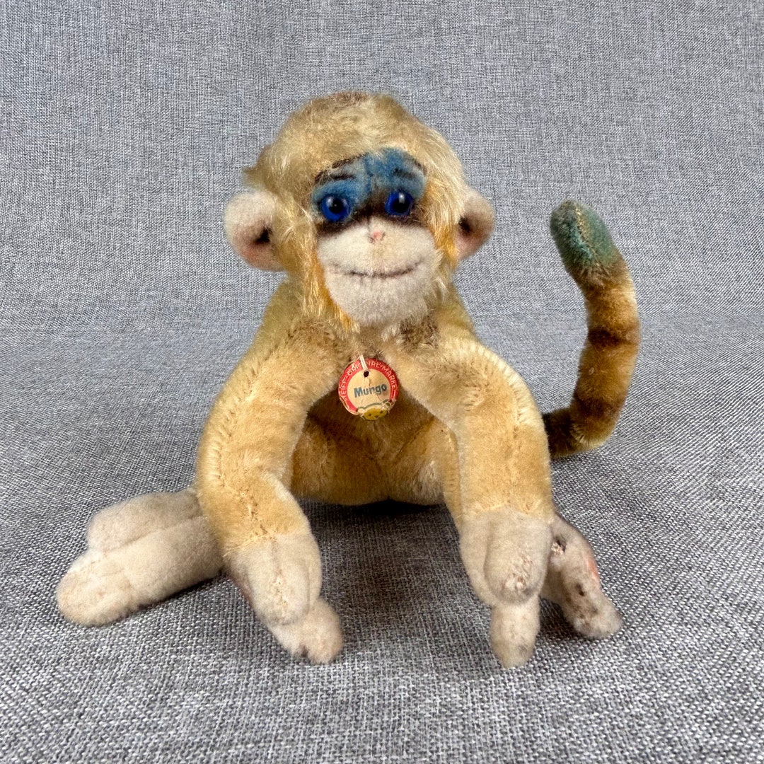 Steiff Vintage Mohair Plush Mungo Monkey - Etsy