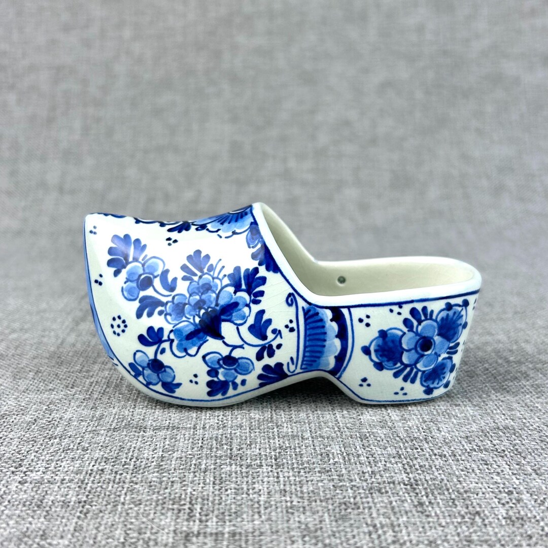 Vintage Royal Delft Blue Porcelain Dutch Clog - Etsy