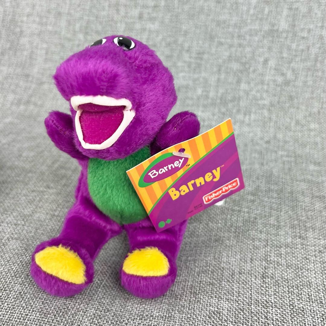 Vintage Fisher-price Barney Mini Plush Keychain Backpack Clip - Etsy