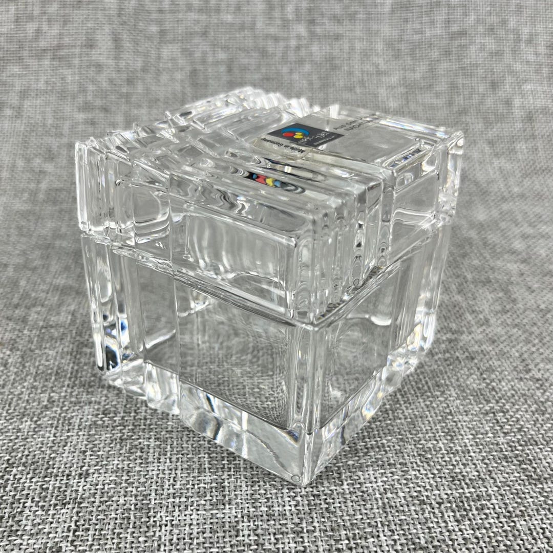 Postmodern Crystal Trinket Box by Marc Aurel for Nachtmann - Etsy