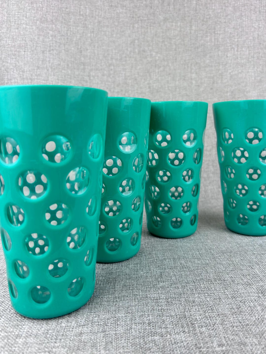 Set of MCM Space Age Acrylic Lens Tumblers - Teal - Etsy