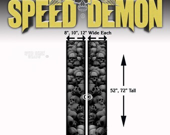 Skull Racing Stripes - Etsy