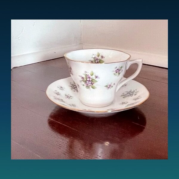 Violet Tea Cup - Etsy