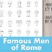 Famous Men of Rome Printable Timeline Figures Cut Outs Stickers ...