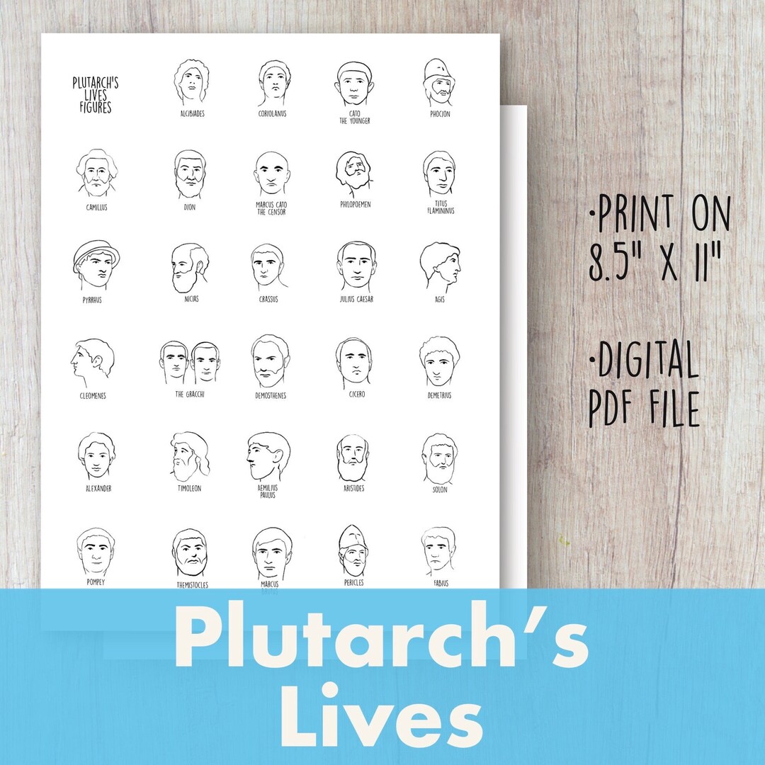 Plutarch’s Lives Printable Timeline Figures Homeschool Digital File Cut ...