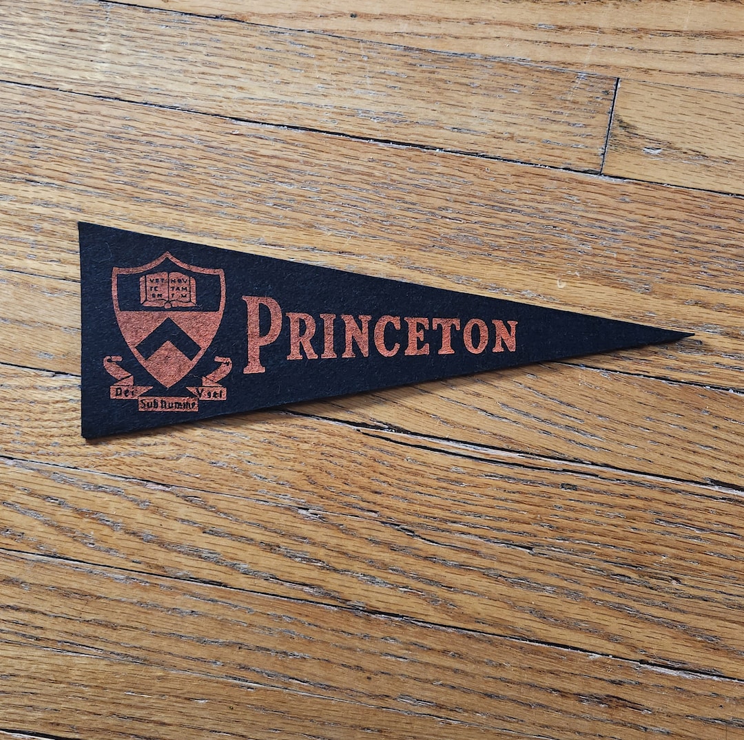 Vintage Felt Pennant - Princeton University - Etsy