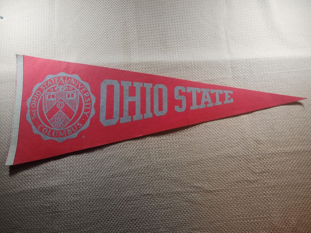 Vintage Felt Pennant - Ohio State University - Etsy