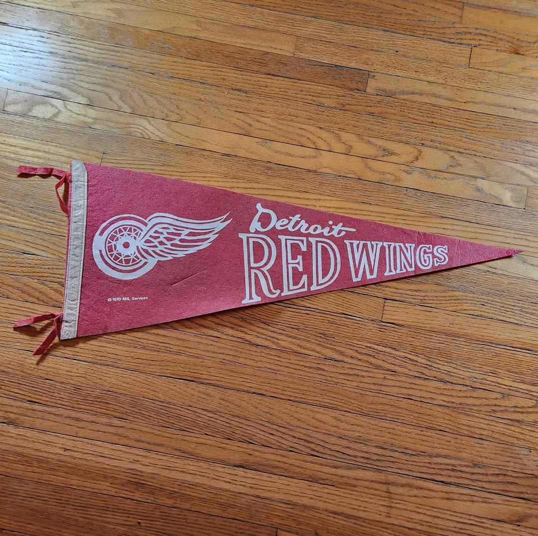 Vintage Pennant - Detroit Red Wings - Etsy