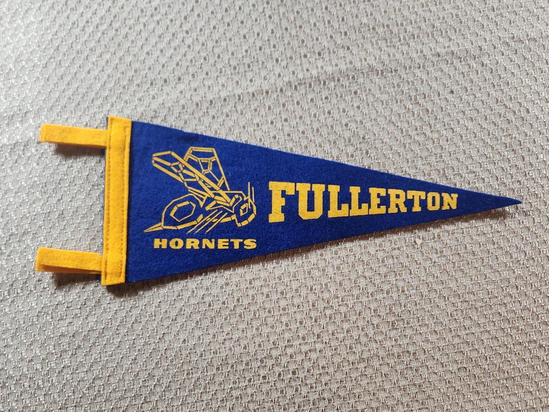 Vintage Mini Pennant - California State University, Fullerton (CSUF) - Etsy