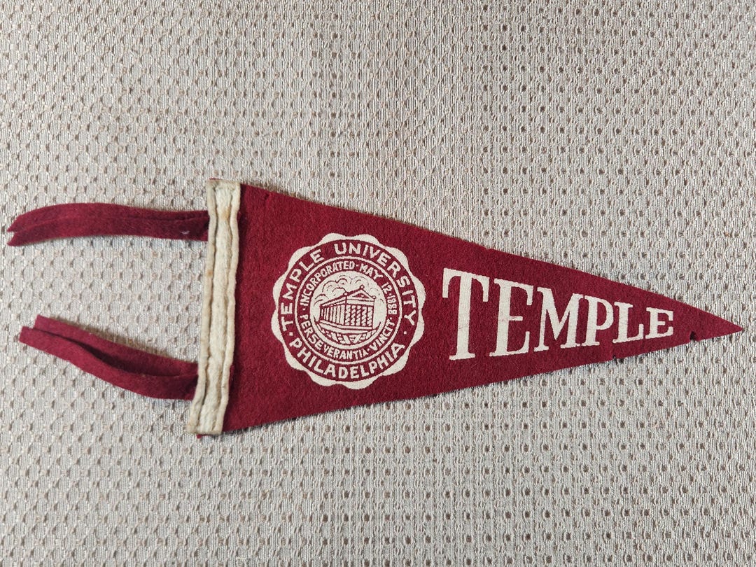 Vintage Mini Pennant - Temple University - Etsy