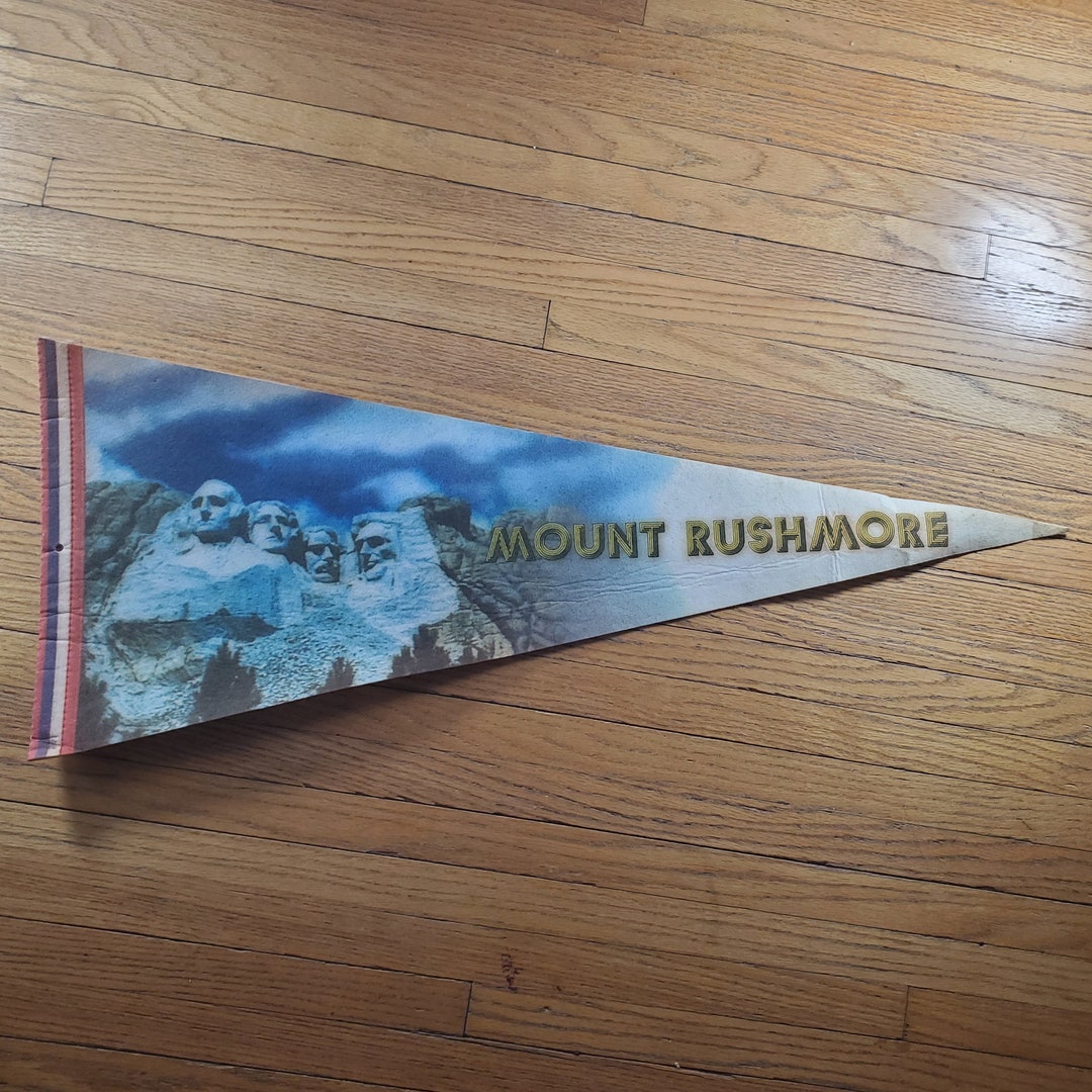 Vintage Pennant - Mount Rushmore, Black Hills, North Dakota - Etsy