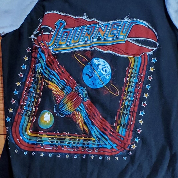Vintage Raglan 1980s Journey Escape T Shirt - Gem
