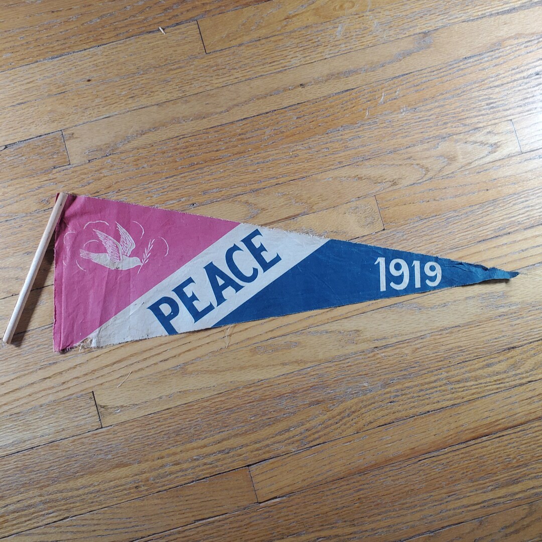 Antique Pennant - World War I Peace 1919 - Etsy