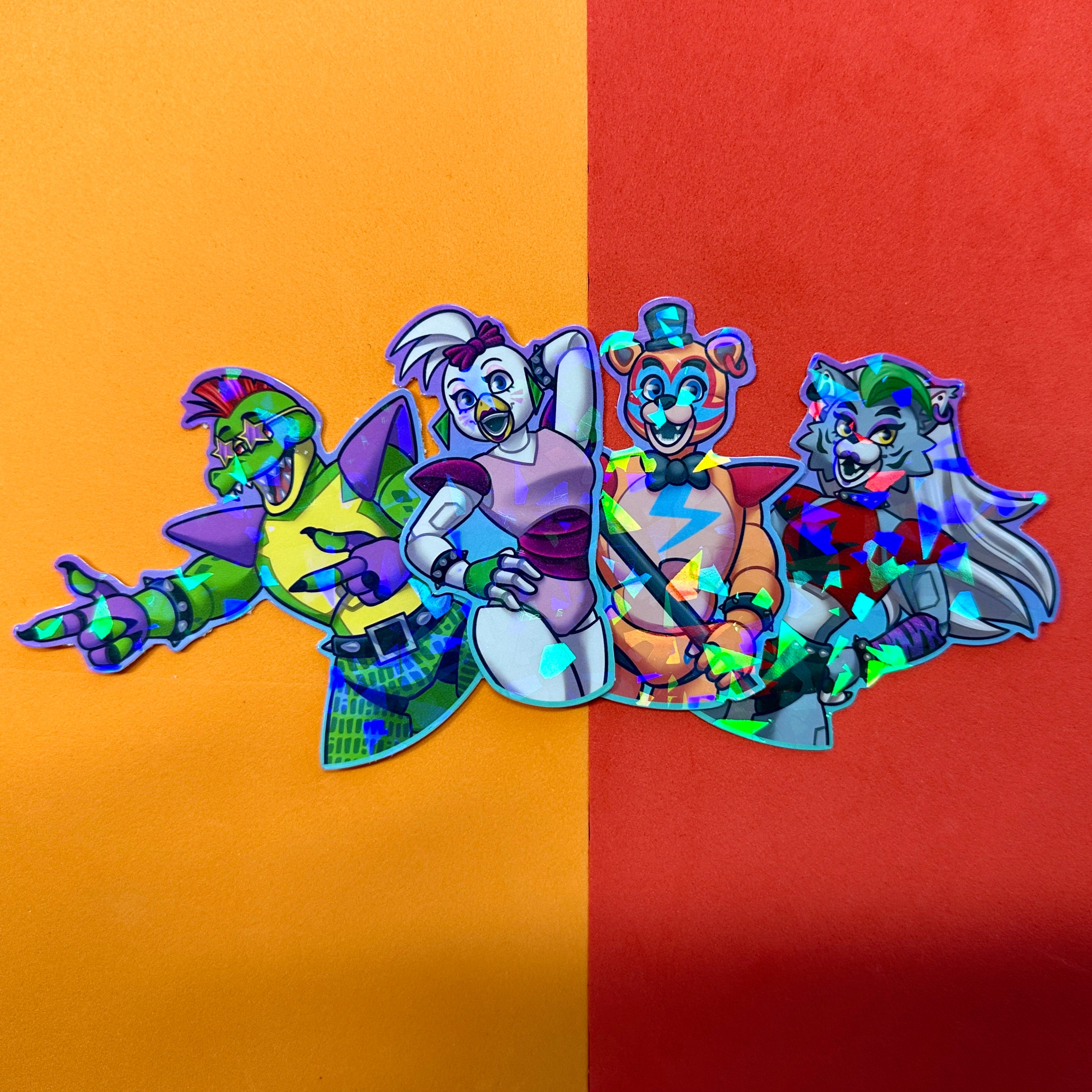 Glamrock Animatronics Pack Stickers - Etsy