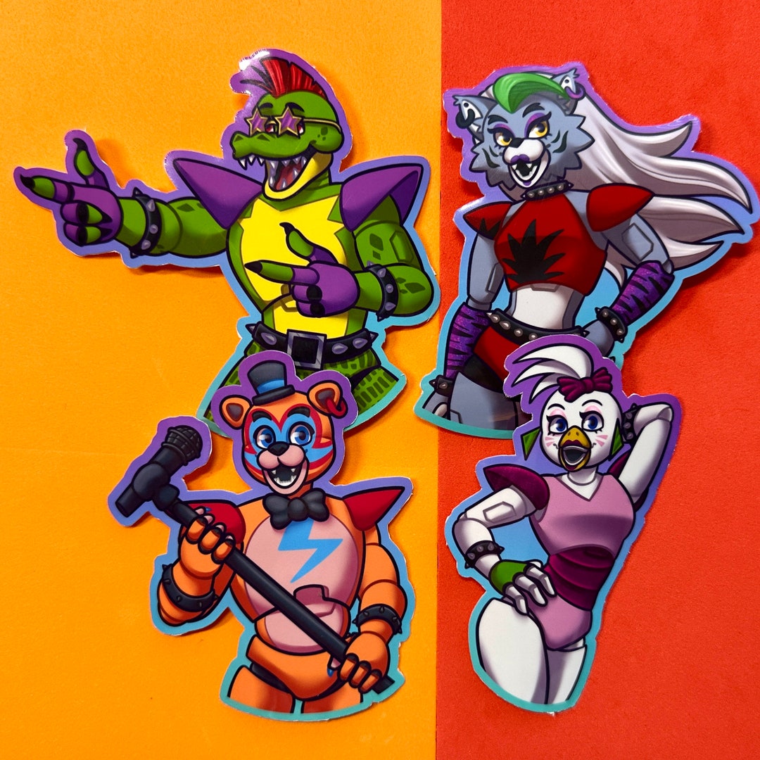 Glamrock Animatronics Pack Stickers - Etsy