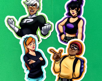 Vinyl Sticker Sheet Danny Phantom Mini Stickers - Etsy