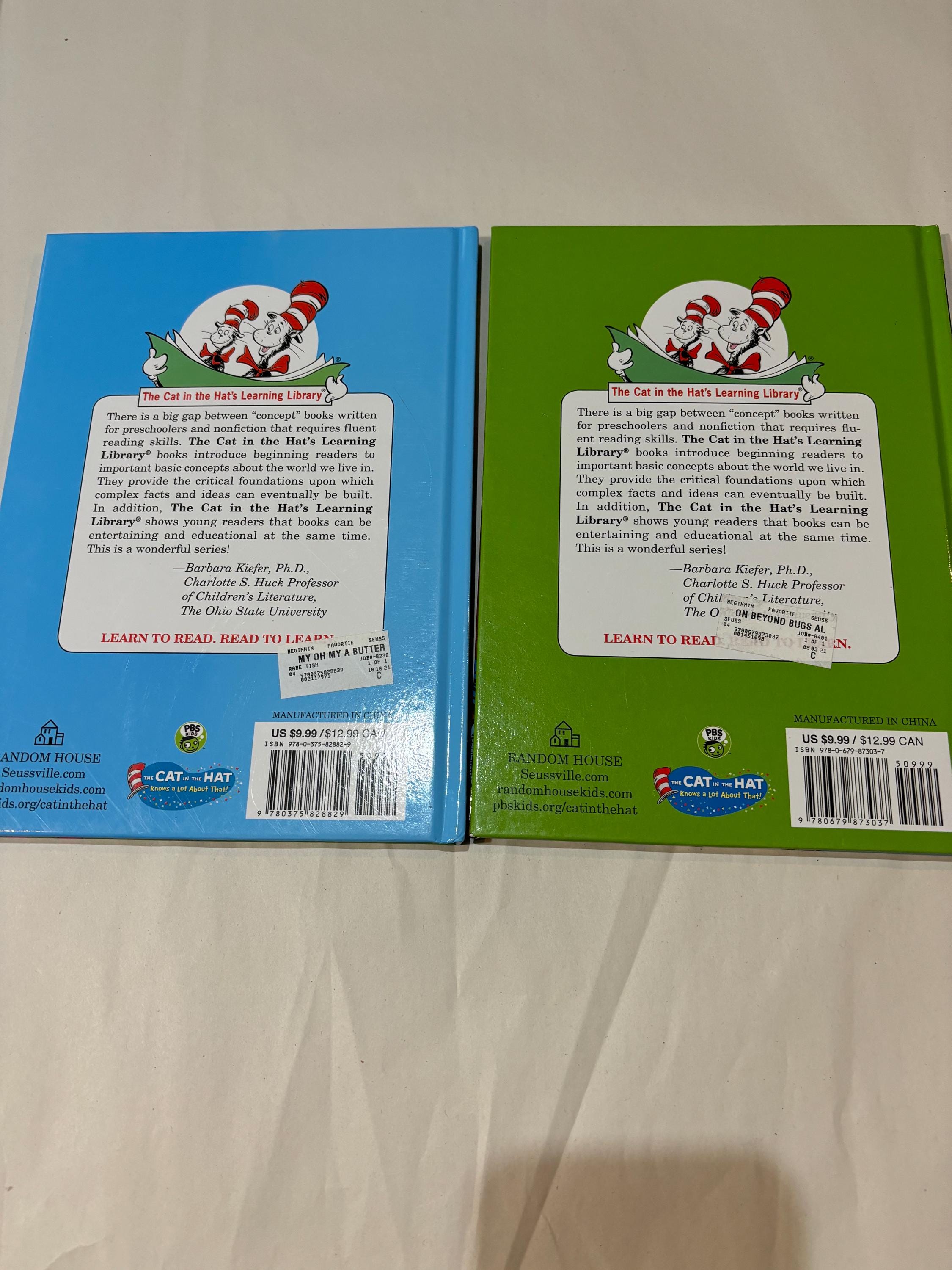2 the Cat in the Hats Learning Library Books My,oh My a Butterfly and ...