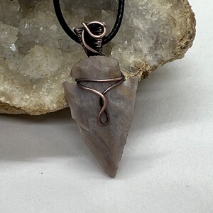 Antiqued Copper Wire Wrapped Ohio Flint Arrowhead Pendant - Etsy