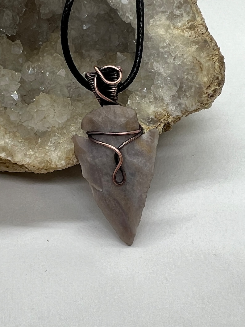 Antiqued Copper Wire Wrapped Ohio Flint Arrowhead Pendant - Etsy