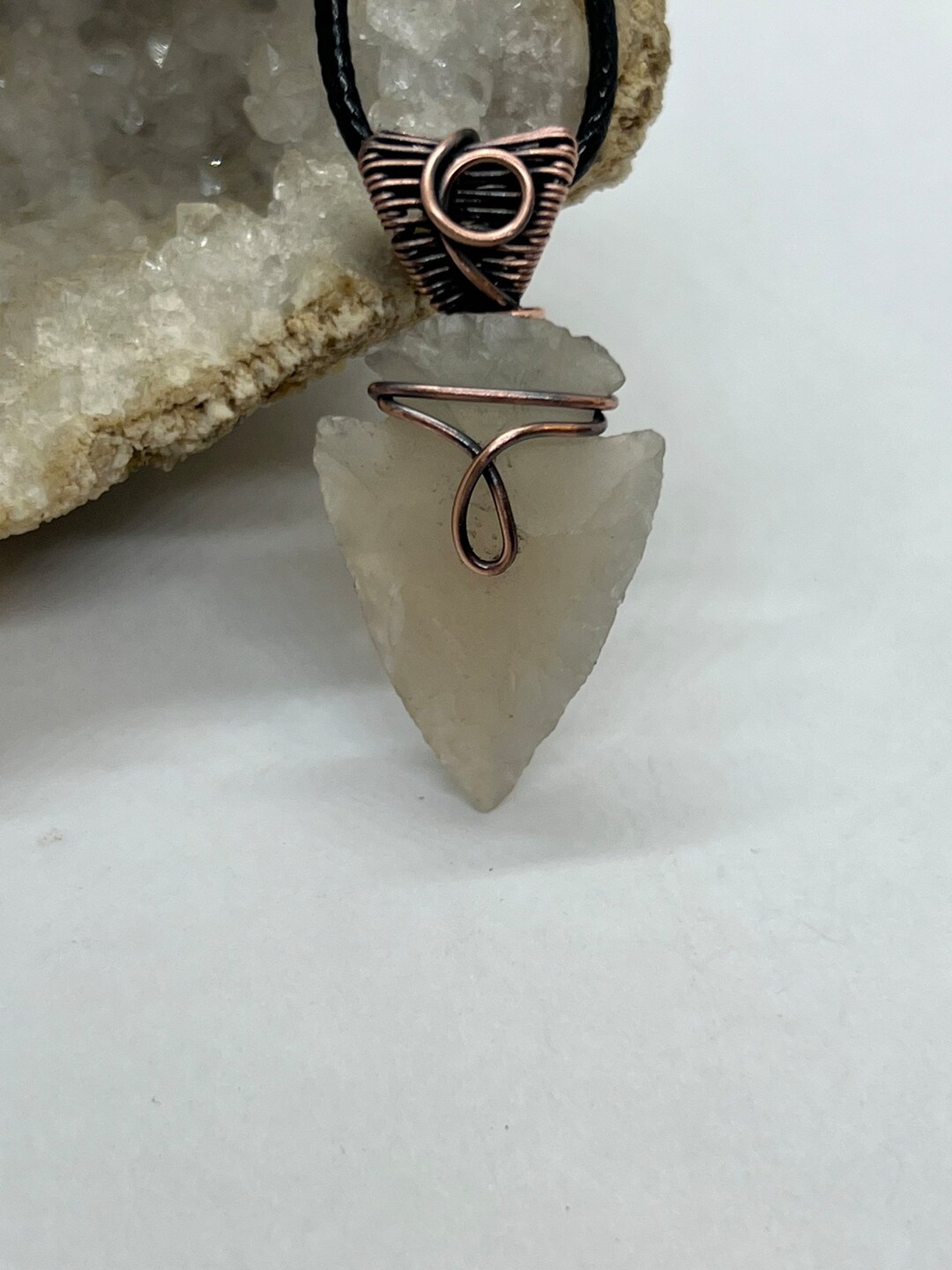 Antiqued Copper Wire Wrapped Ohio Flint Arrowhead Pendant - Etsy