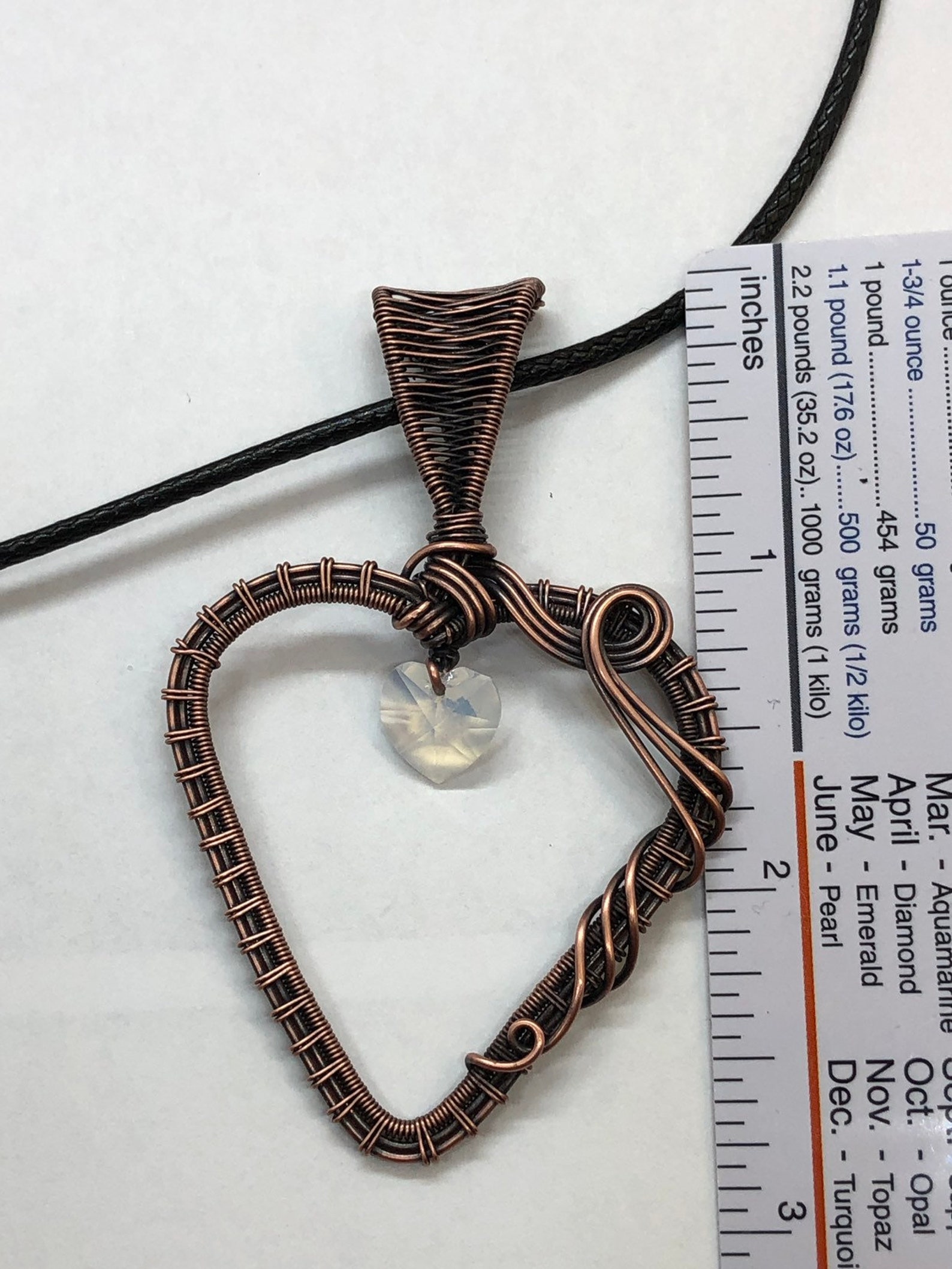 Antiqued Copper Wire Wrapped Twisted Heart Pendant - Etsy