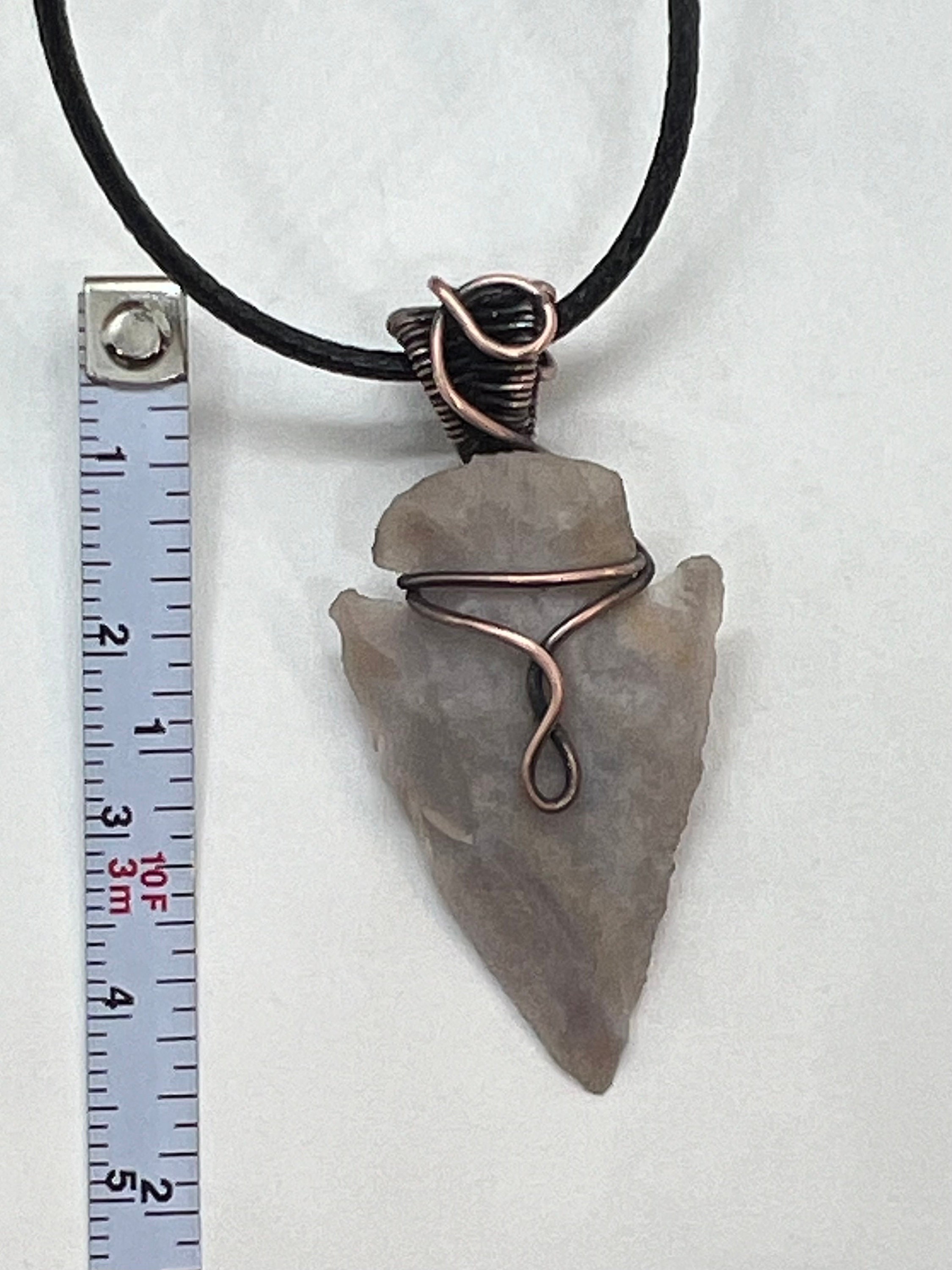 Antiqued Copper Wire Wrapped Ohio Flint Arrowhead Pendant - Etsy