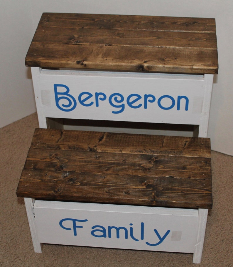 Farmhouse Step Stool// Step Stool// Youth Stool// Personalized | Etsy