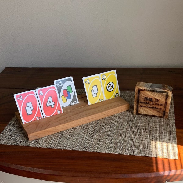 Wood Uno Card Holder - Etsy