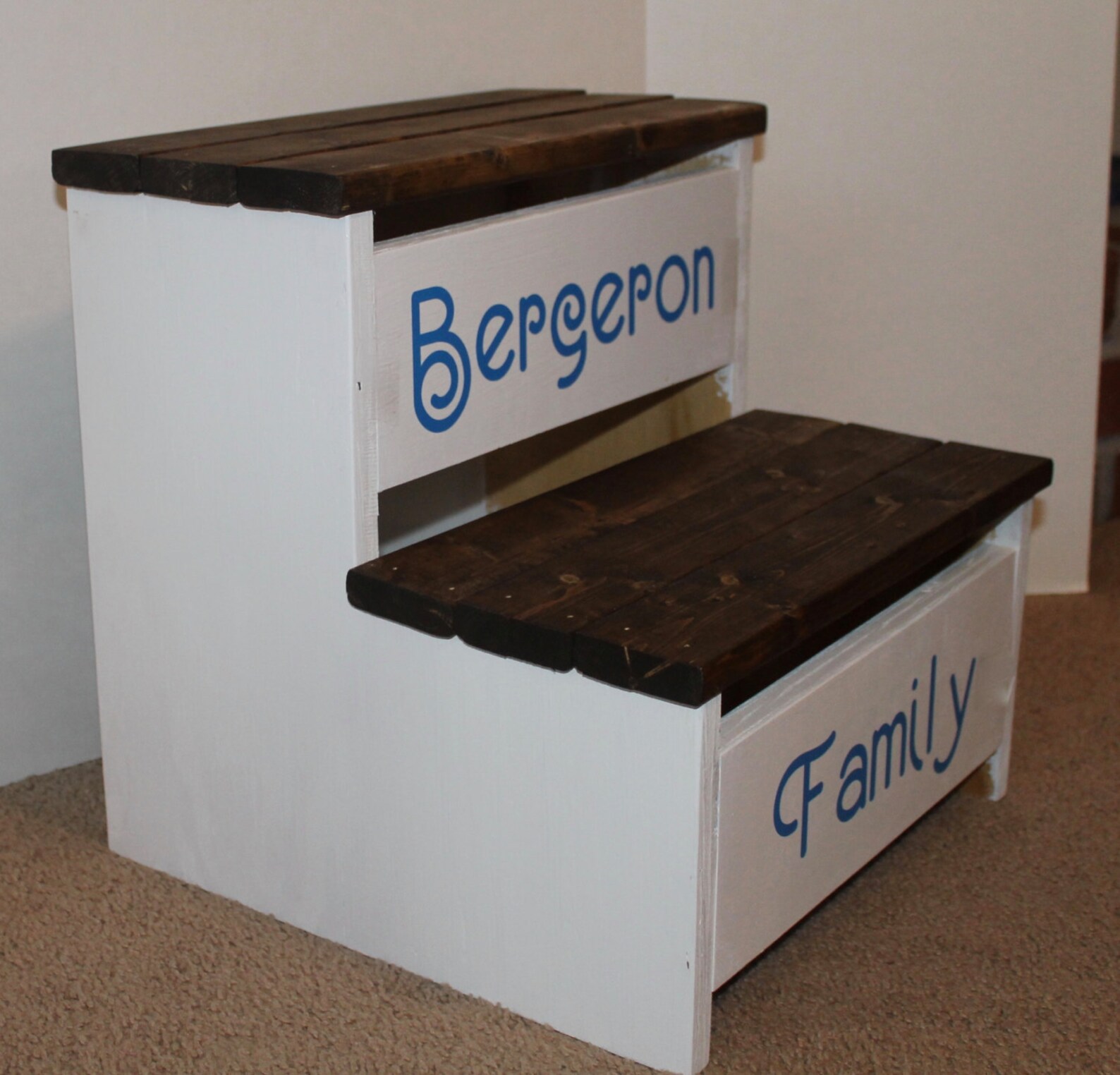 Farmhouse Step Stool// Step Stool// Youth Stool// Personalized | Etsy